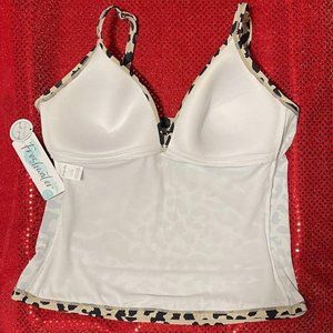 Freshwater | Swim | Nwt New Freshwater Tankini Swim Top Large Cheetah ...